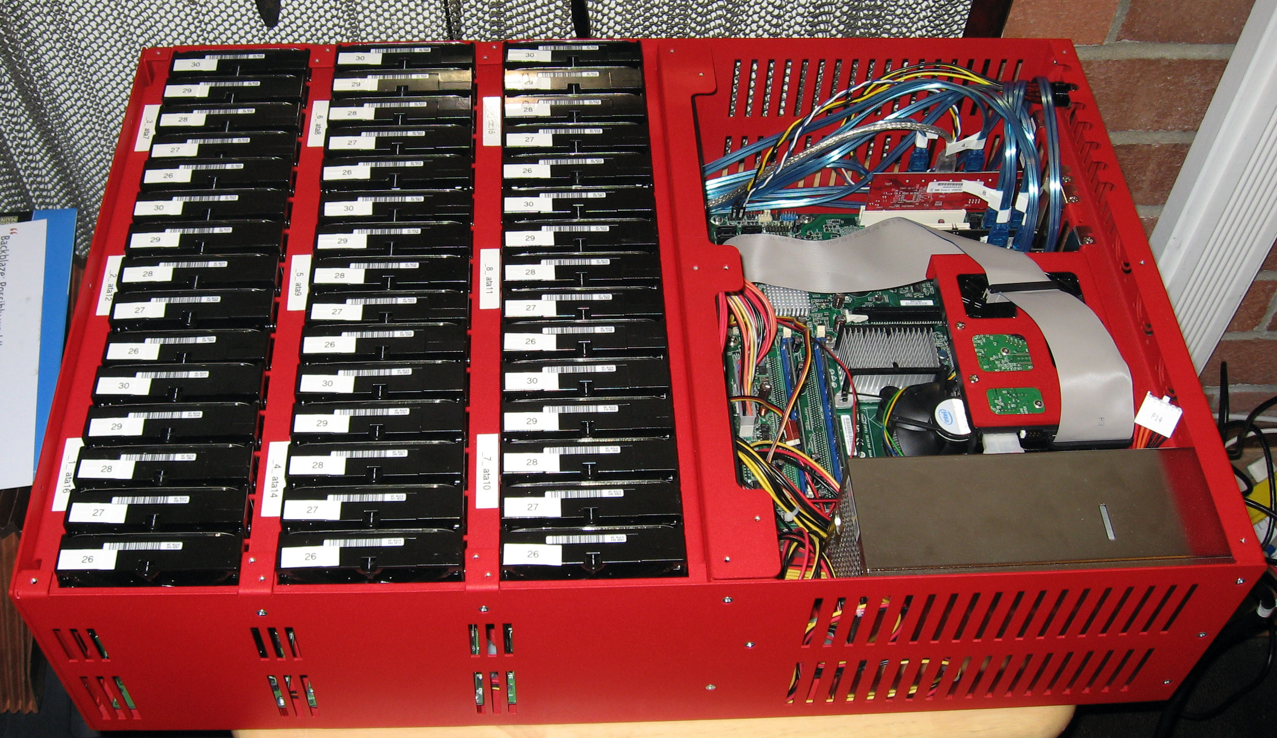 Backblaze 45 Terabyte Custom Storage Pods